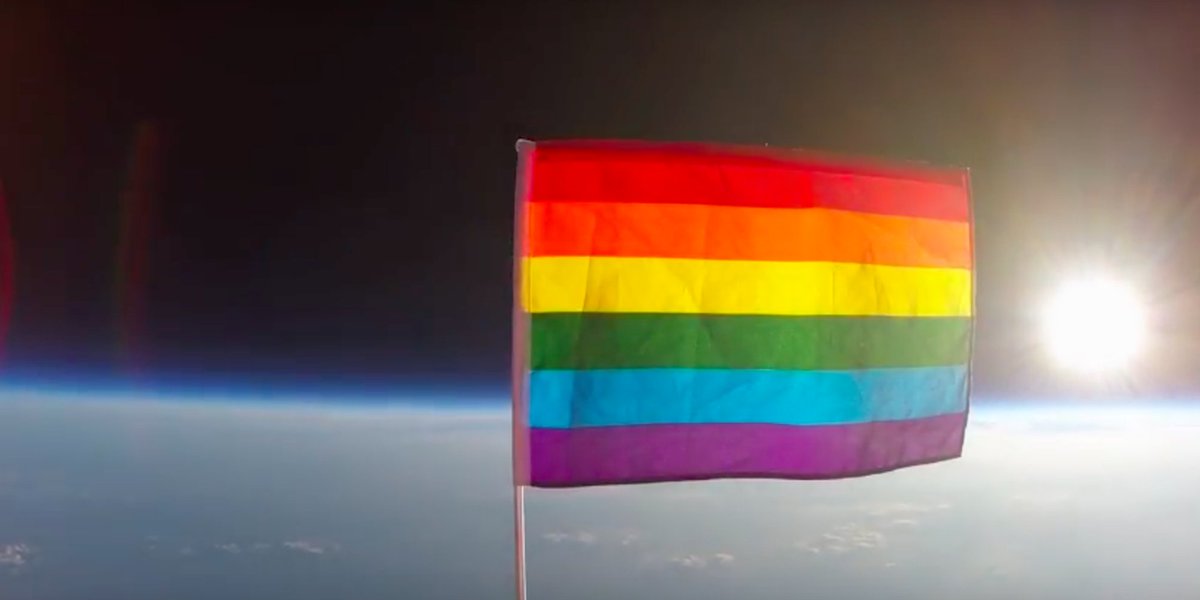 Pride: This stunning video shows the first Pride flag ever launched ...