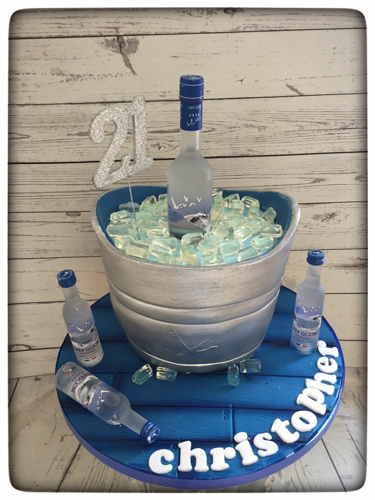 Grey Goose Bottle Cake
