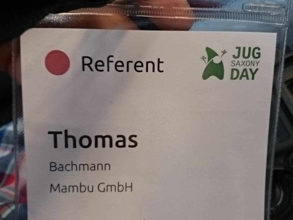 Thomas Bachmann on Twitter: "Today at #JSD2016 in Dresden #Java #conference with @Mambu_com as ...