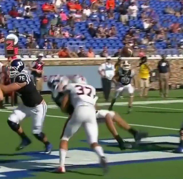 Video: Duke quarterback gets sacked so hard he completely flips over ...