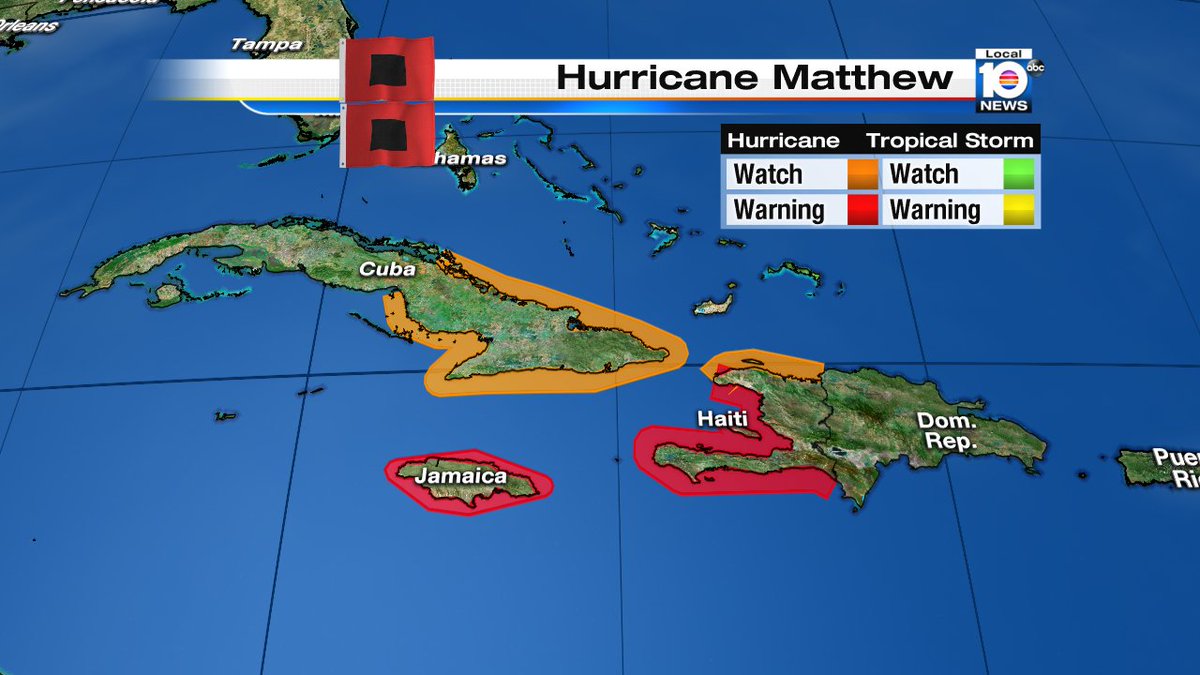 Latest Hurricane and Tropical Storm Watches/Warnings for Haiti and ...