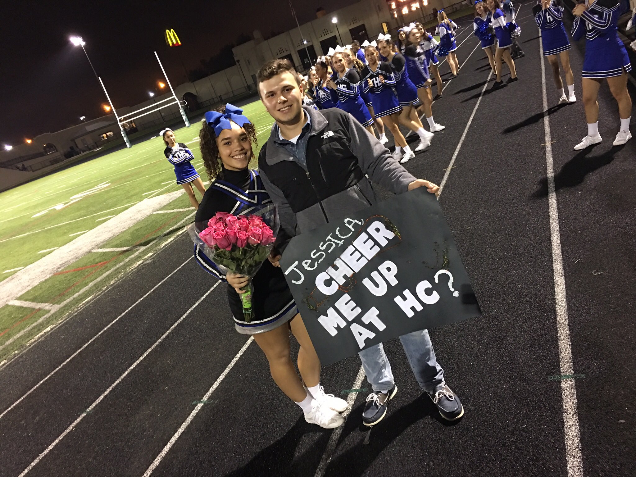 Cheerleading Prom Proposal Ideas Promposal 😍 #cheer #fyp #trending