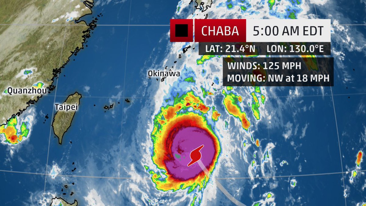 Kadena AB, Okinawa braces for Typhoon Chaba, set to arrive Monday. | The Weather Channel | Scoopnest