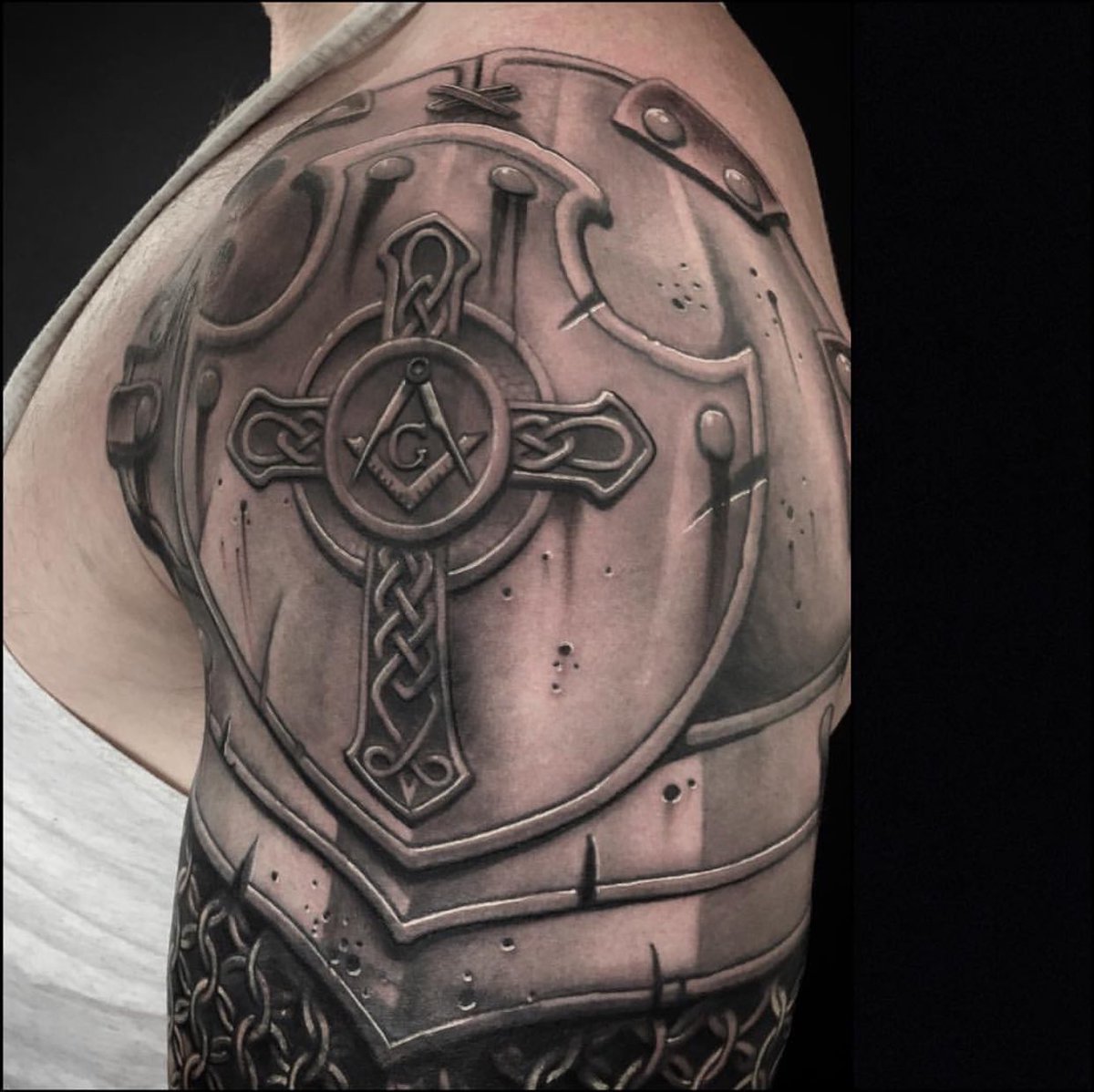 Crusaders Shield Tattoo