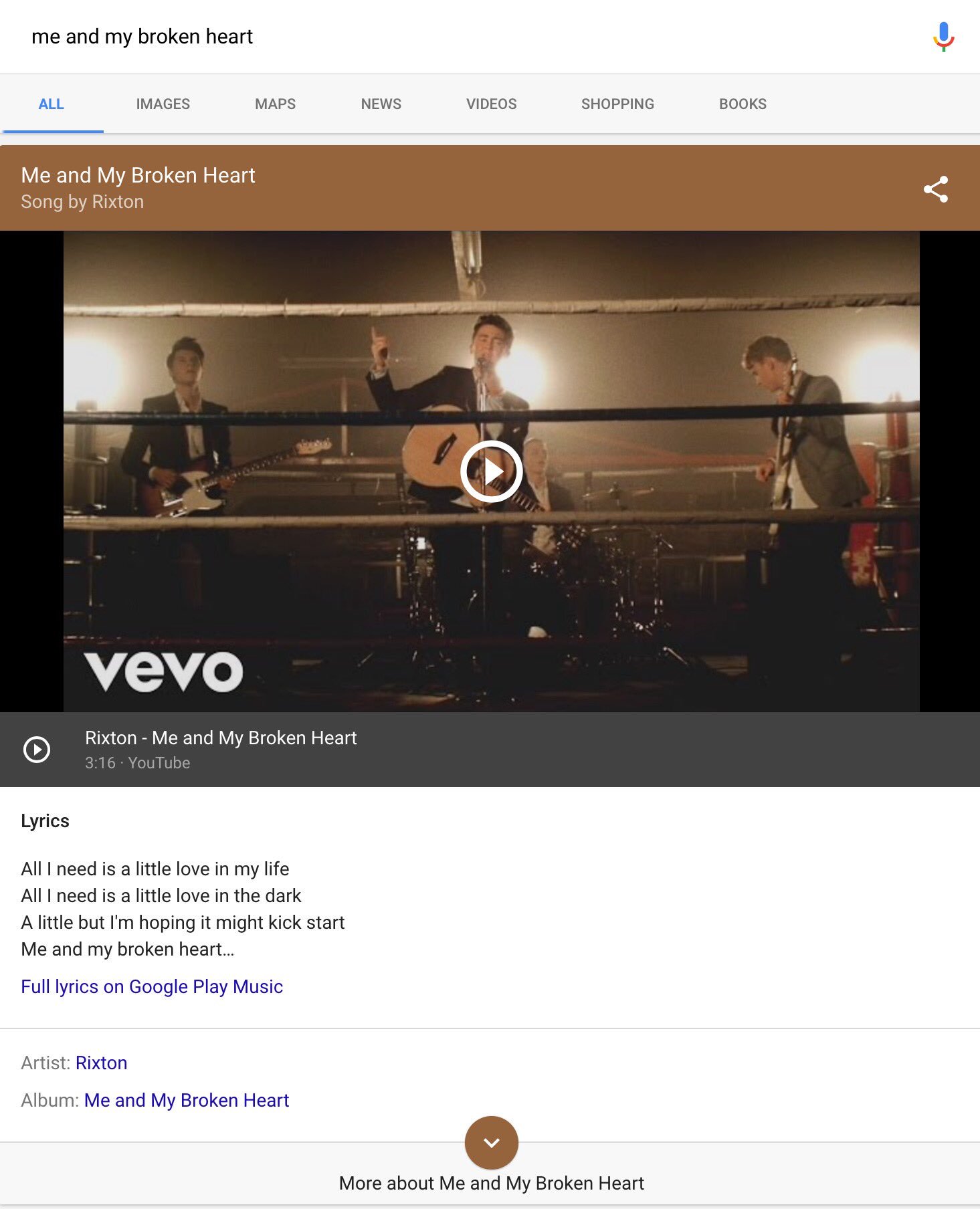 Rixton Me And My Broken Heart Artwork