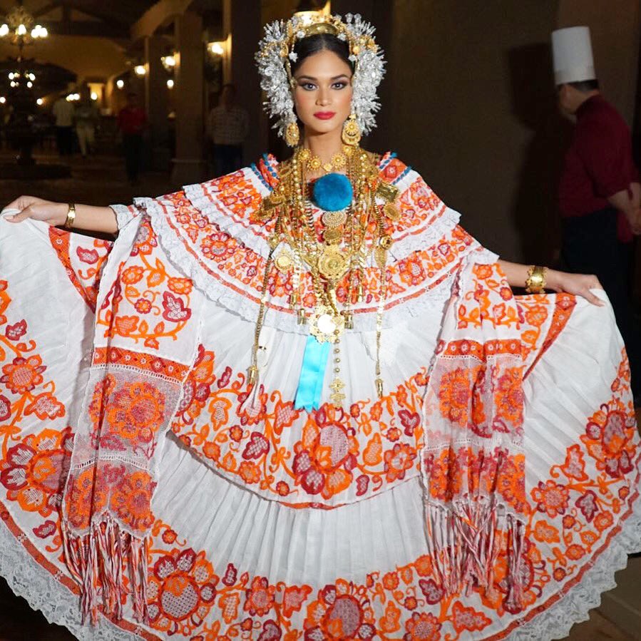 La Pollera: National costume of Panama. After much evolution, this came ...