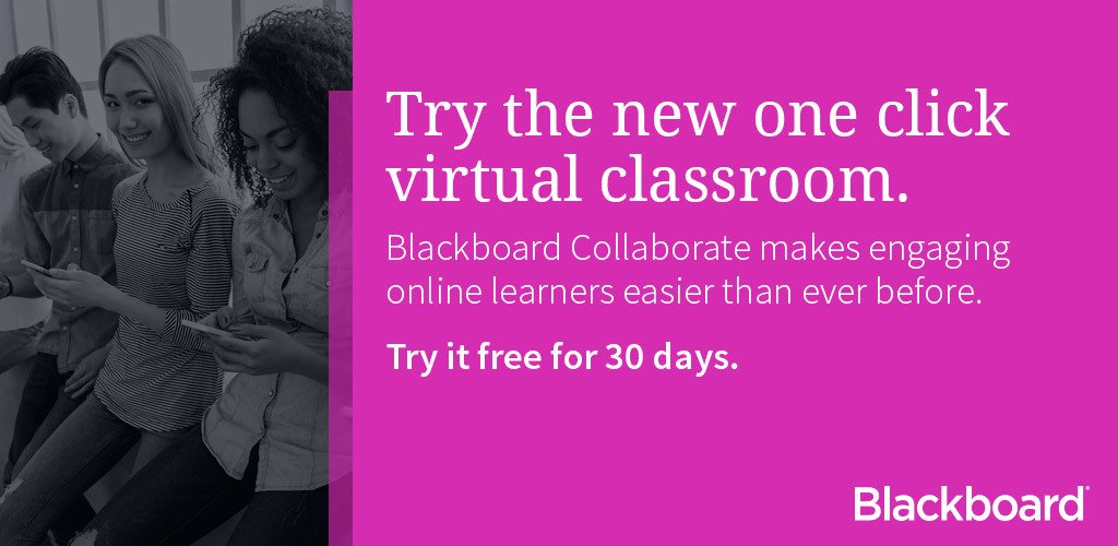 Blackboard on Twitter: "Try the new one click virtual classroom. Free ...