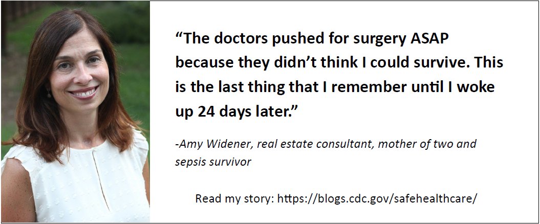 CDC on Twitter: "Amy Widener, mother of two, had sepsis, and the doctors didn’t think she could ...