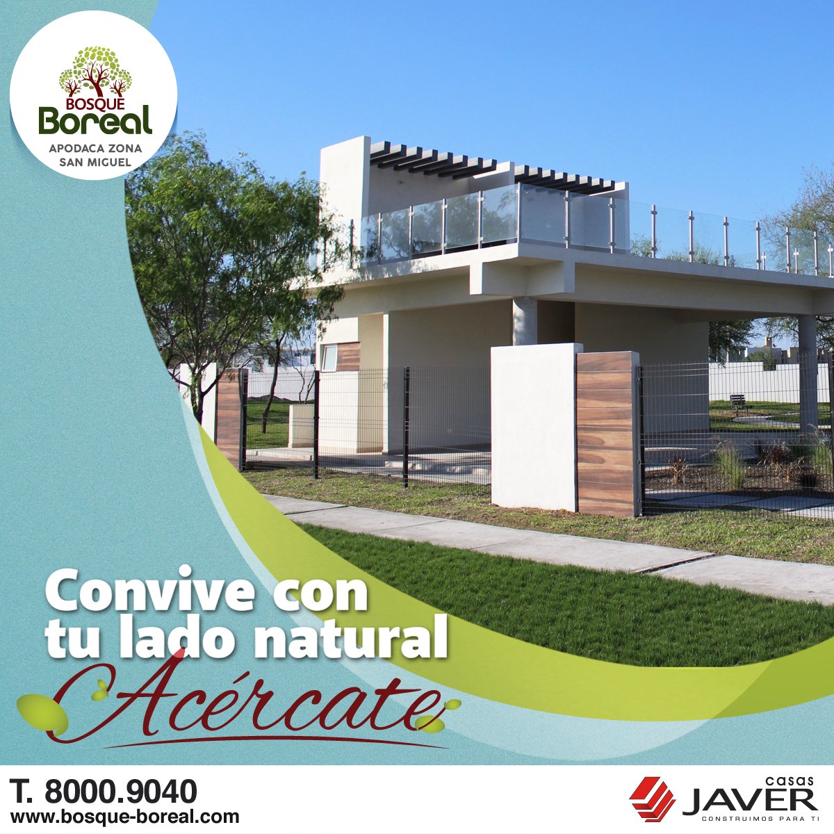 Casas Javer on Twitter: "¡Convive con tu lado natural en Bosque Boreal! Disfruta de la palapa ...