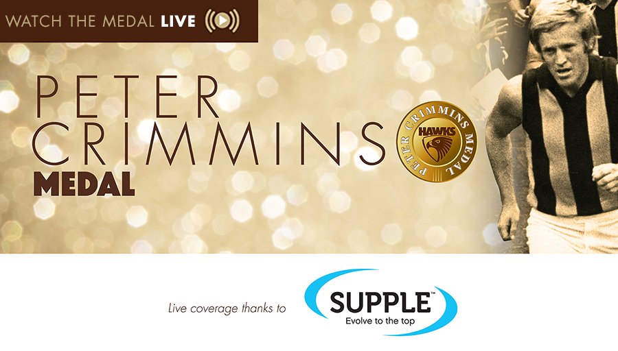 Watch the Peter Crimmins Medal live tonight from 7pm. Watch live ...