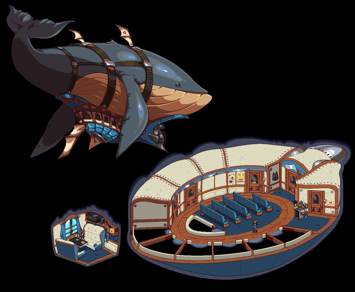 Cloud Meadow on Twitter: "Art Sample 21: Blue Liner Interior Check out the full post! https://t ...