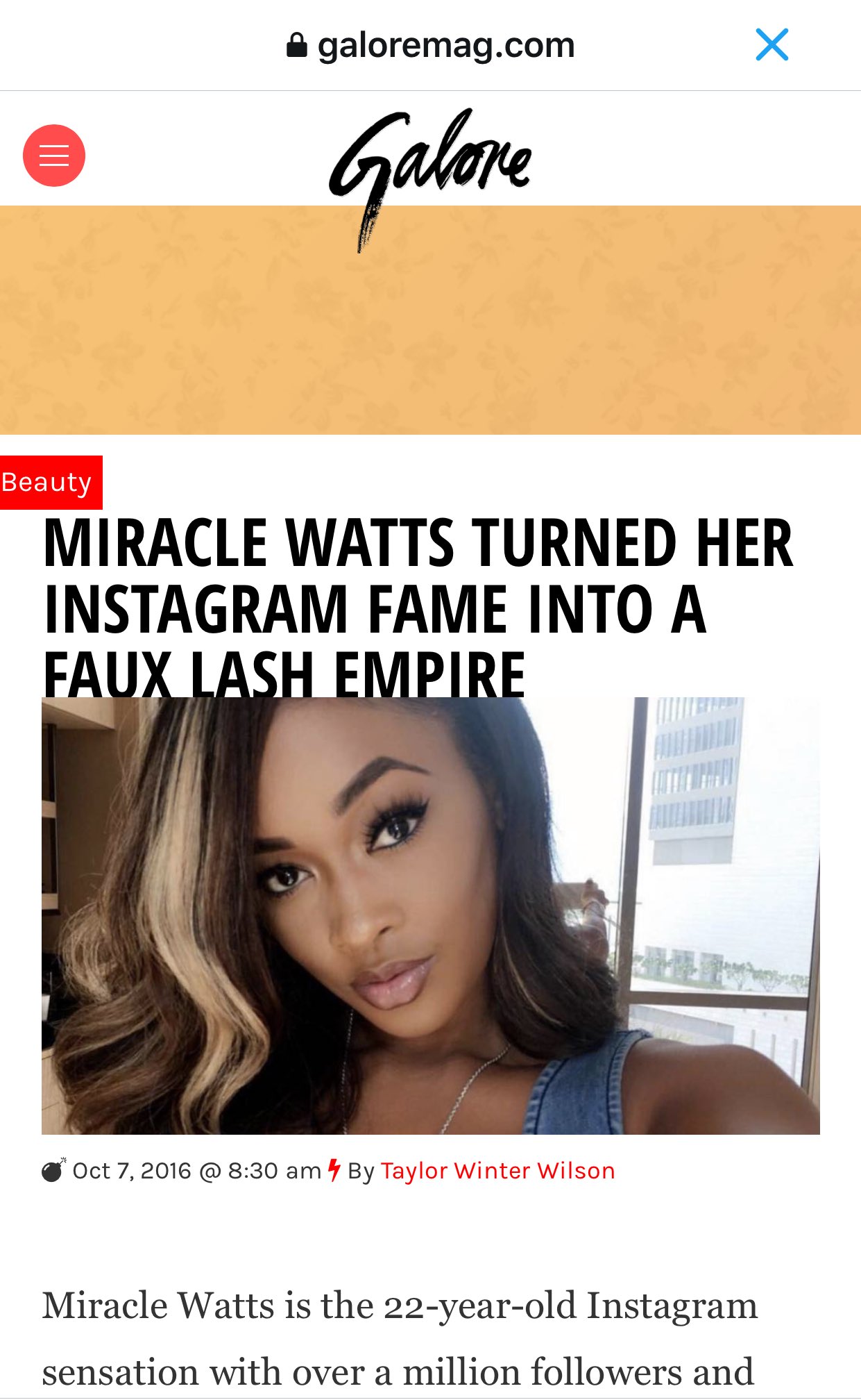 Miracle Watts Instagram