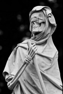 Grim Reaper Cemetery Statue
