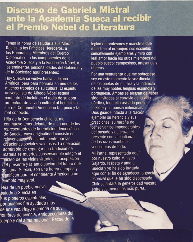 Gabriela Mistral Premio Nobel