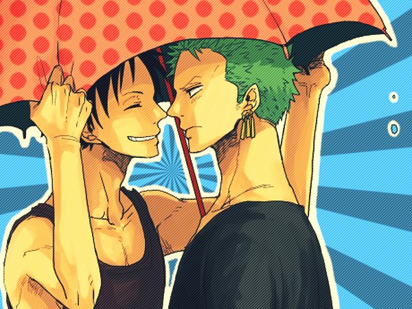 Zoro And Luffy Kiss