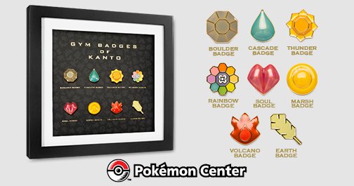 Pokemon Kanto Gym Badges