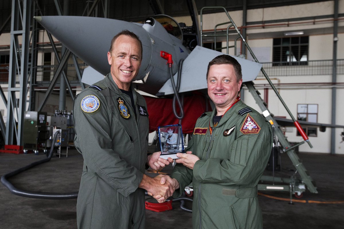 Air Commodore Steve Roberton, RAAF, recently visited No 1(F) Squadron ...