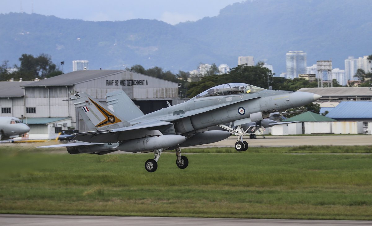 Air Commodore Steve Roberton, RAAF, recently visited No 1(F) Squadron ...