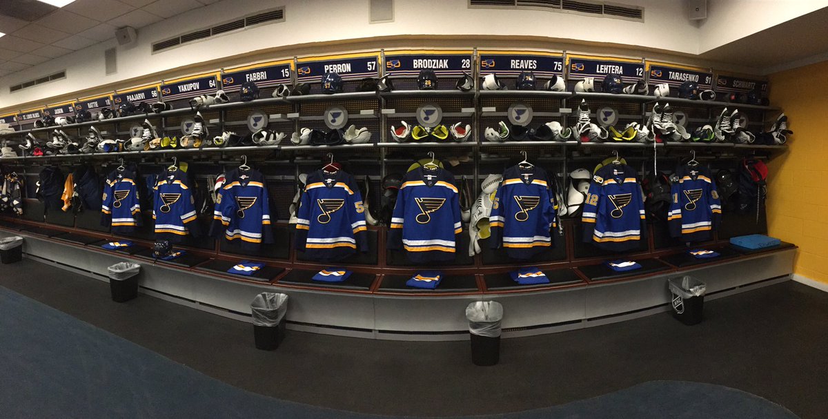 Locker room ready. #stlblues https://t.co/WEOazyxK9Q - Ice Hockey - St ...