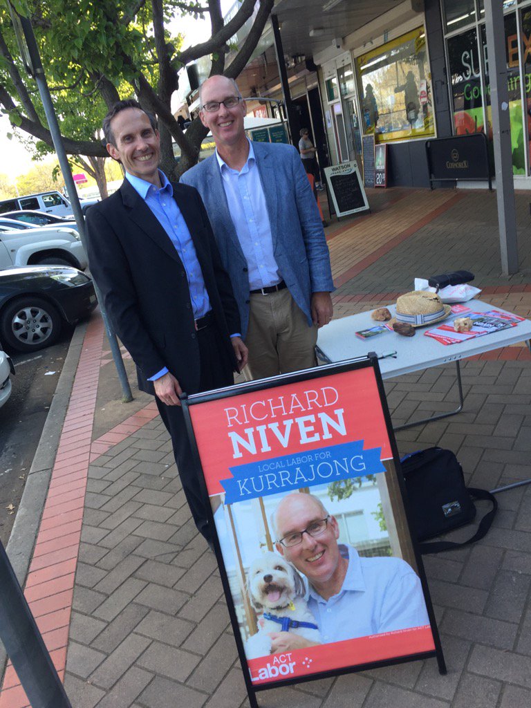 With Canberra_Labor's Richard Niven, at his 243rd and final street ...