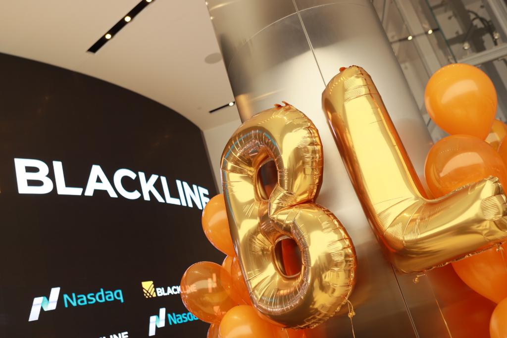 .blacklineHQ getting ready to ring the Nasdaq Opening Bell in ...