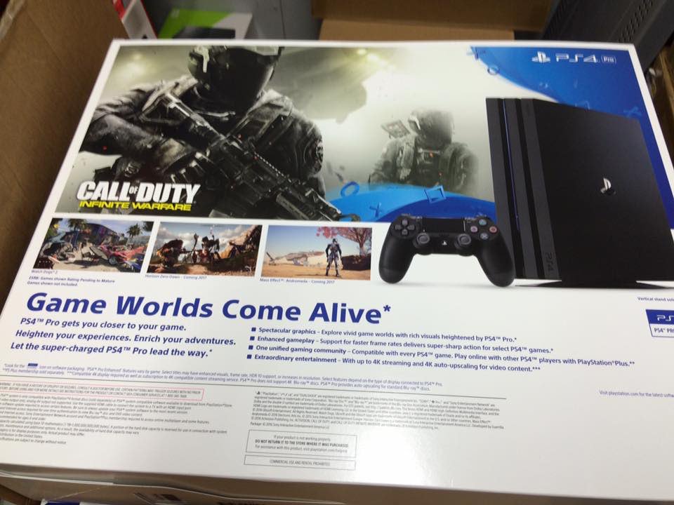 Playstation 4 Box Back