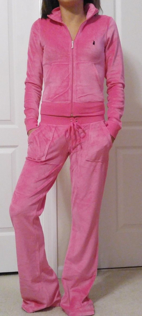 Juicy Couture Pink Velour Tracksuit Set