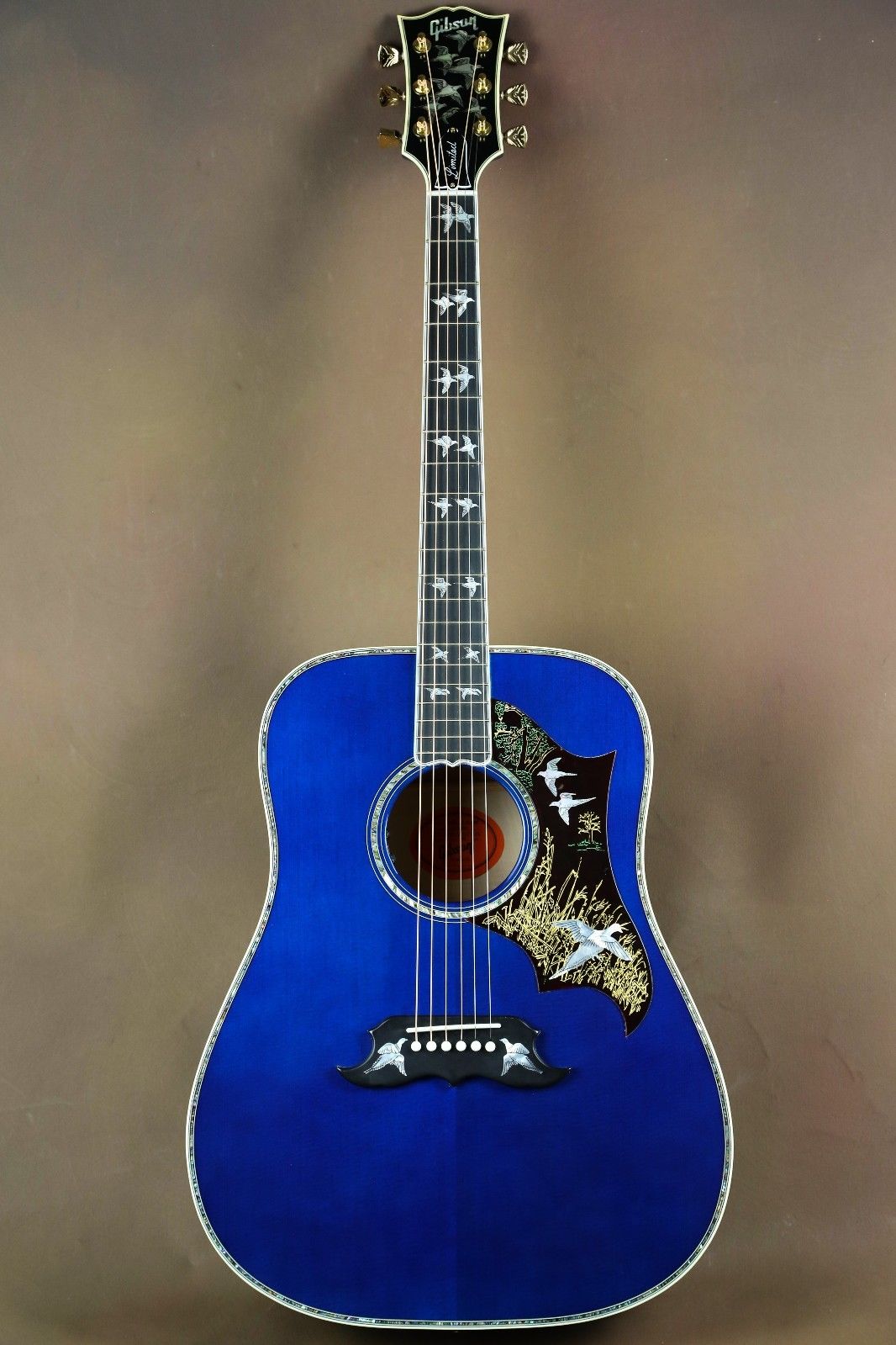 Gibson Blue Acoustic Guitar
