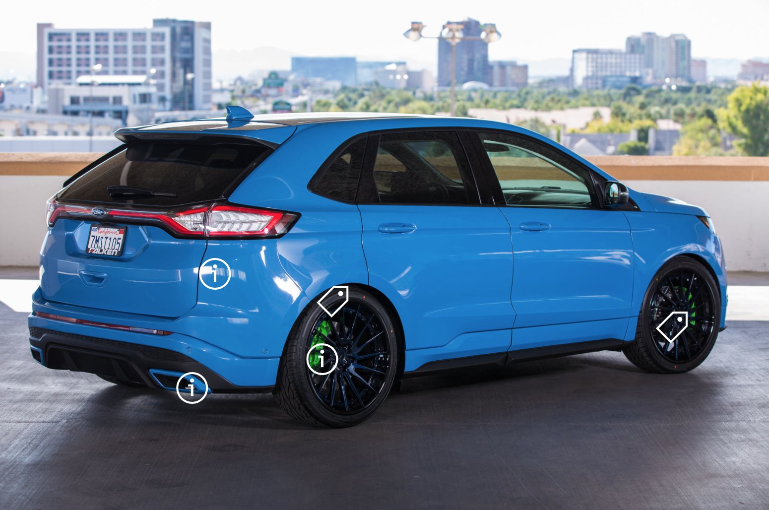 Lowered Ford Edge Sport