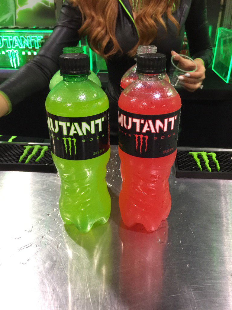 There it is. MonsterEnergy Mutant super soda at nacs2016. Hard to find ...