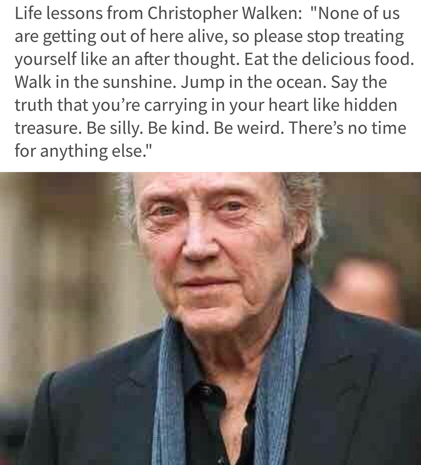 Christopher Walken On Sunshine Meme