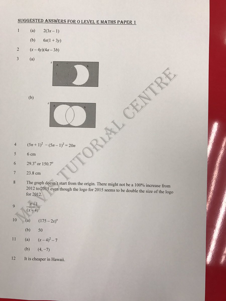 Gce O Level Singapore 2015 Additional Maths Paper 1 Q7