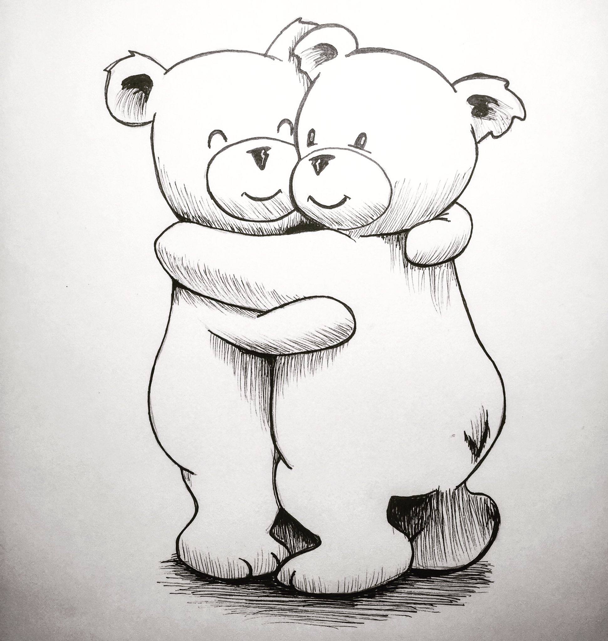 Hugging Drawing