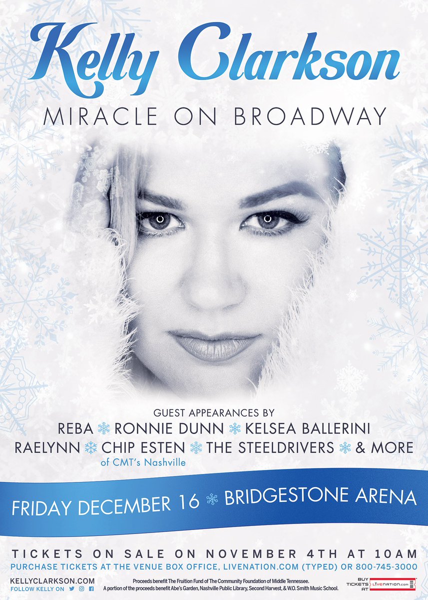 Miracle On Broadway Year Two December 16 2016 Kelly Clarkson Express