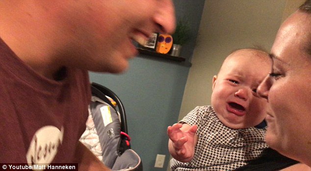 This very jealous baby burst into tears every time her parents kiss ...
