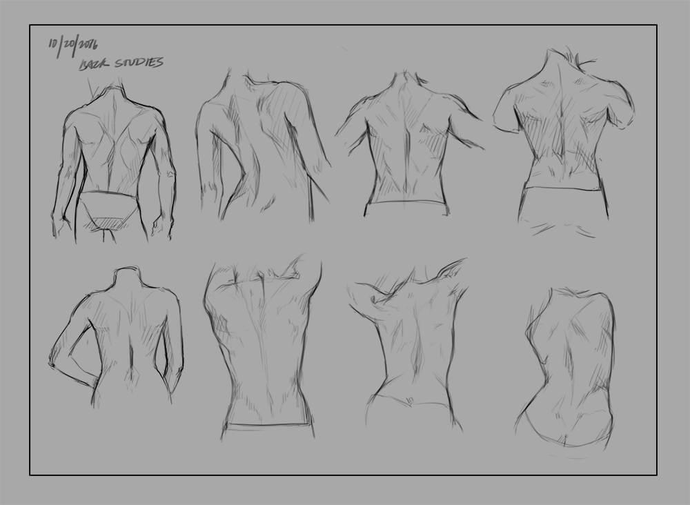 「Back studies in Artgerm's class #sketch 」S. Redの漫画