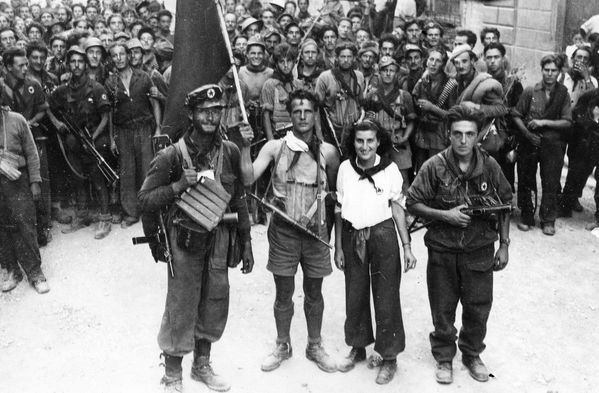 Italian communist partisans after the liberation of Florence, 1944 ...
