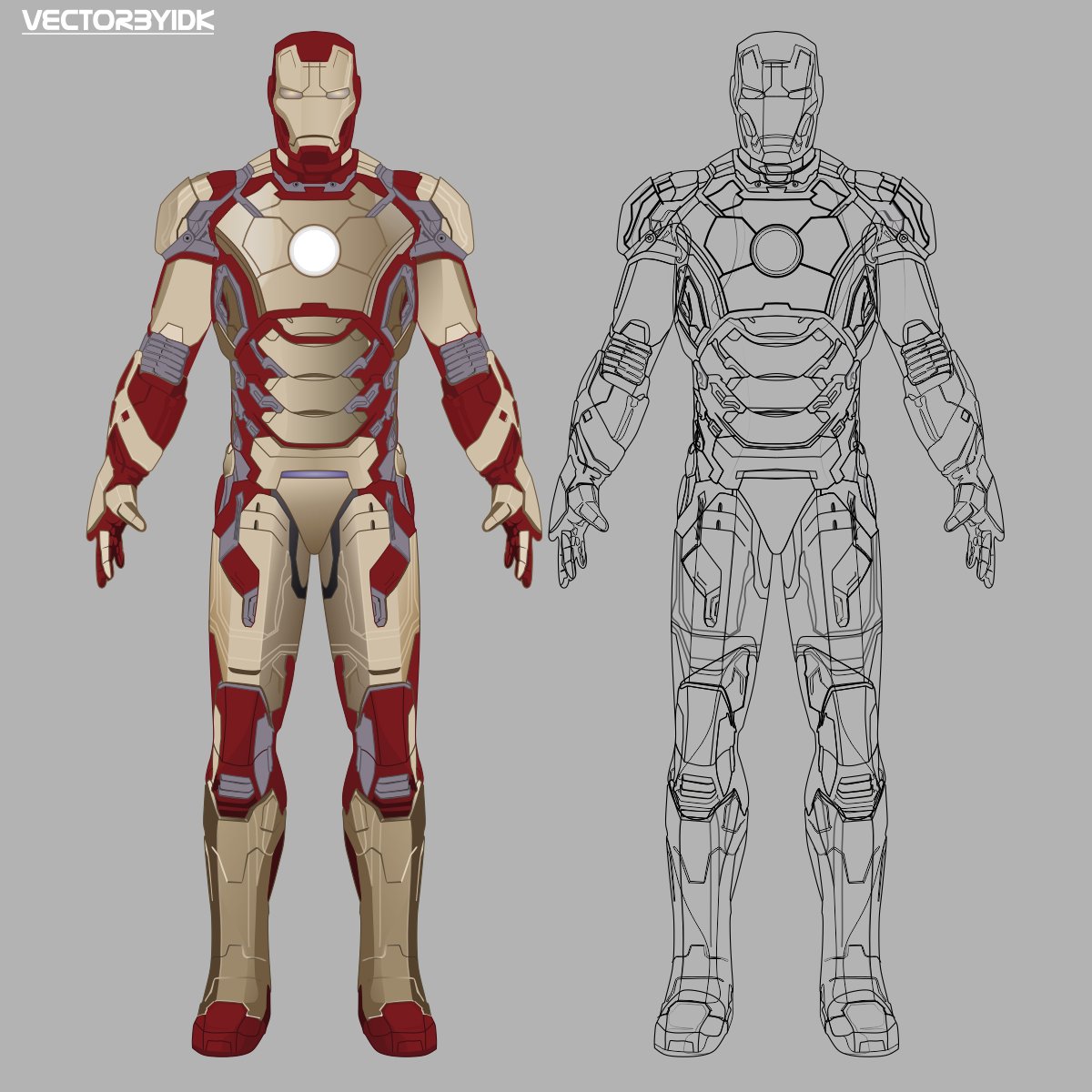 Iron Man Mark 42 Drawing