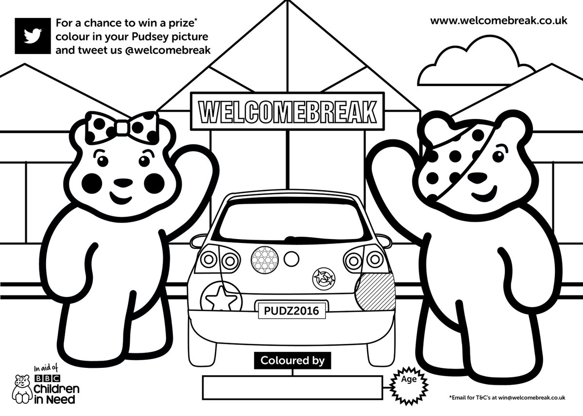 Pudsey Bear Colouring Pages Sketch Coloring Page