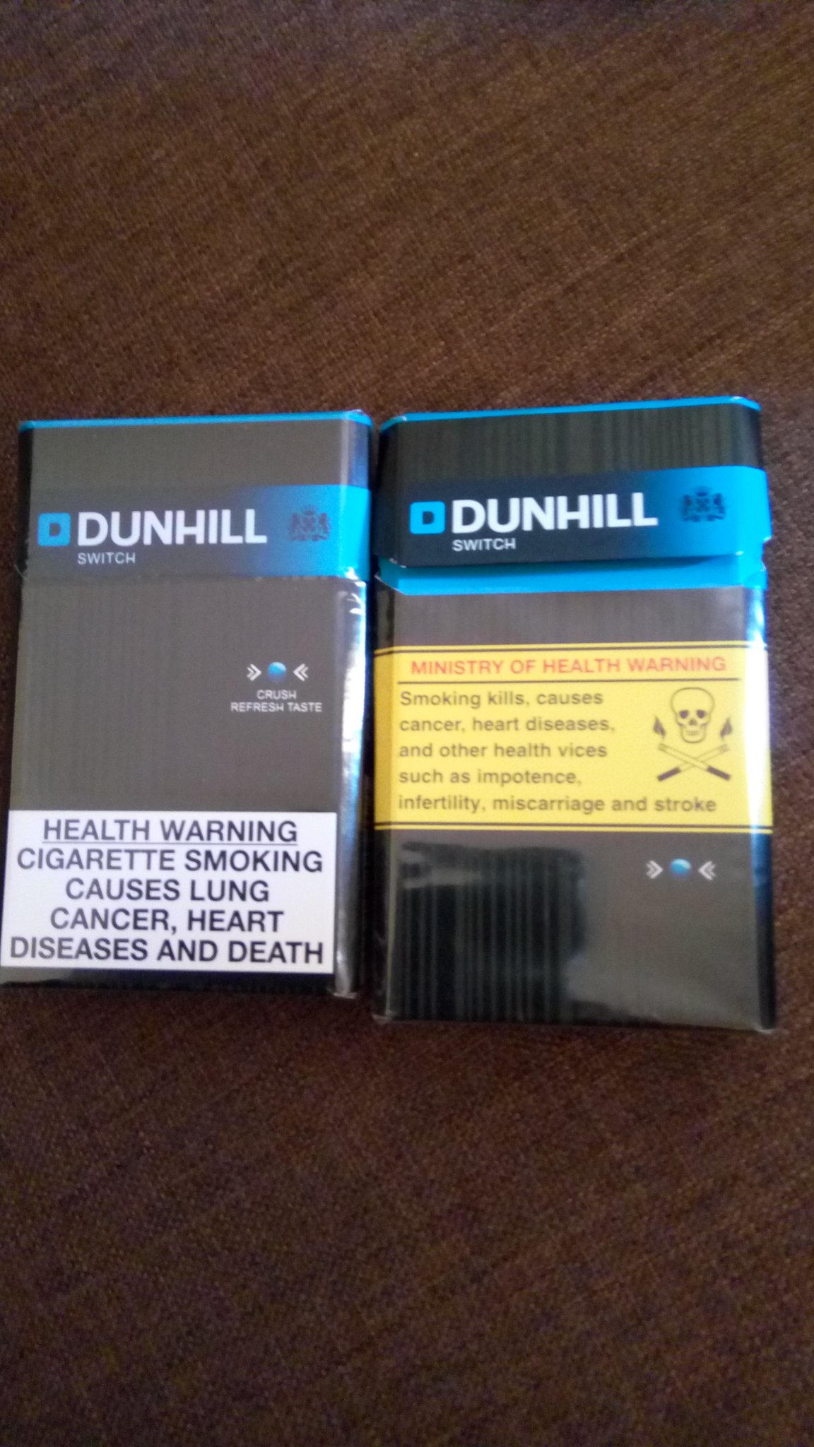 Dunhill Switch Cigarettes