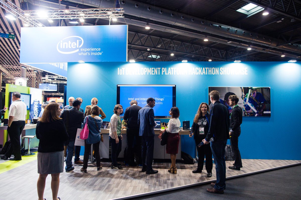Intel IoT on Twitter: "Hackathon team winners at the Intel booth sharing their IOT innovations ...