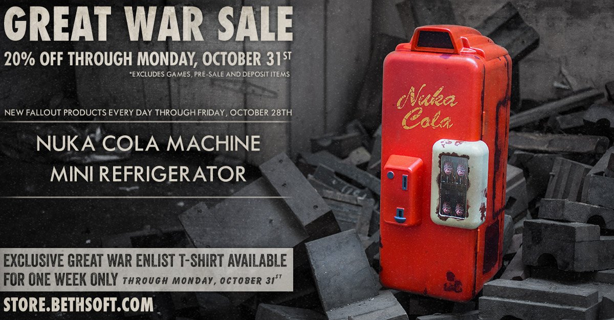 Fallout 4 Nuka Cola Mini Fridge Think Geek Exclusive - munimoro.gob.pe