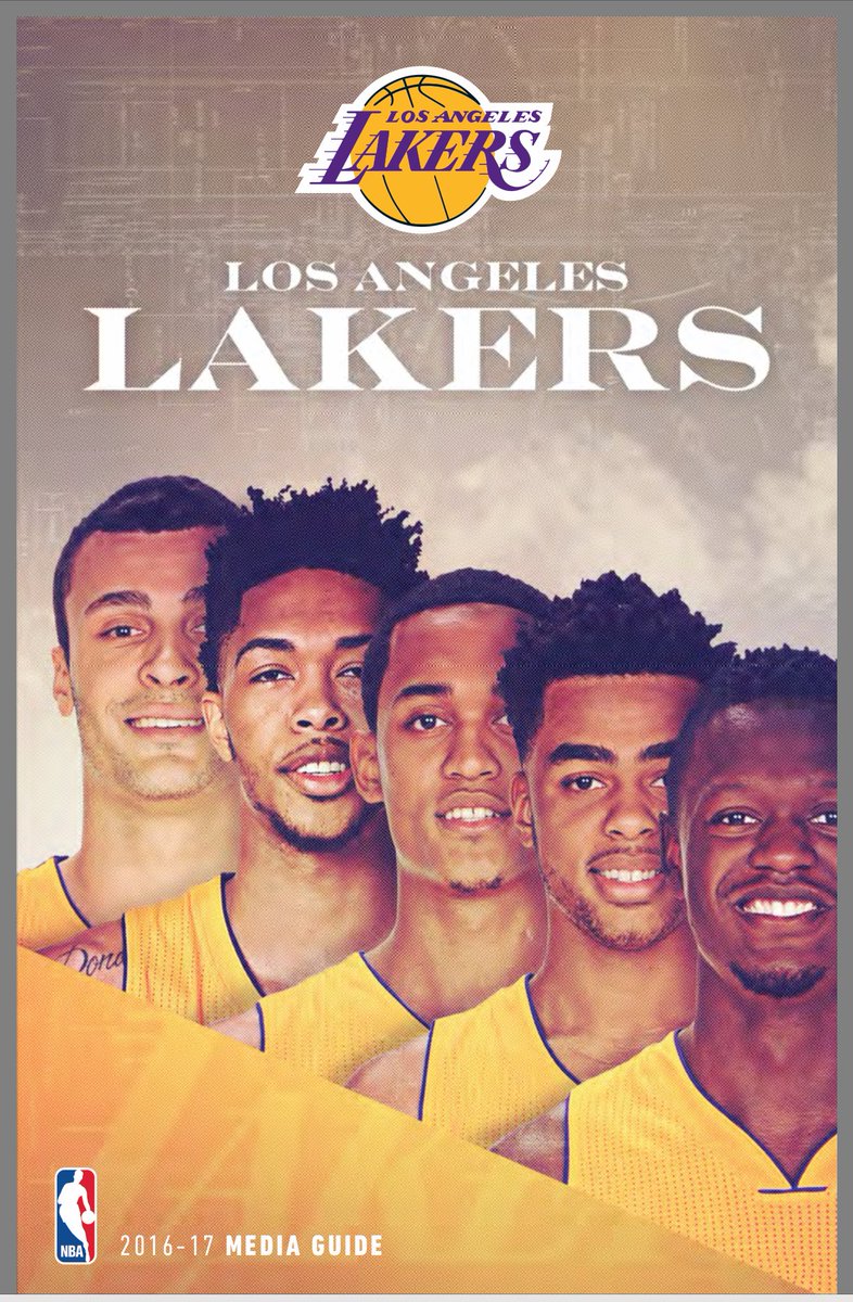 The cover of the Lakers media guide. | Arash Markazi | Scoopnest