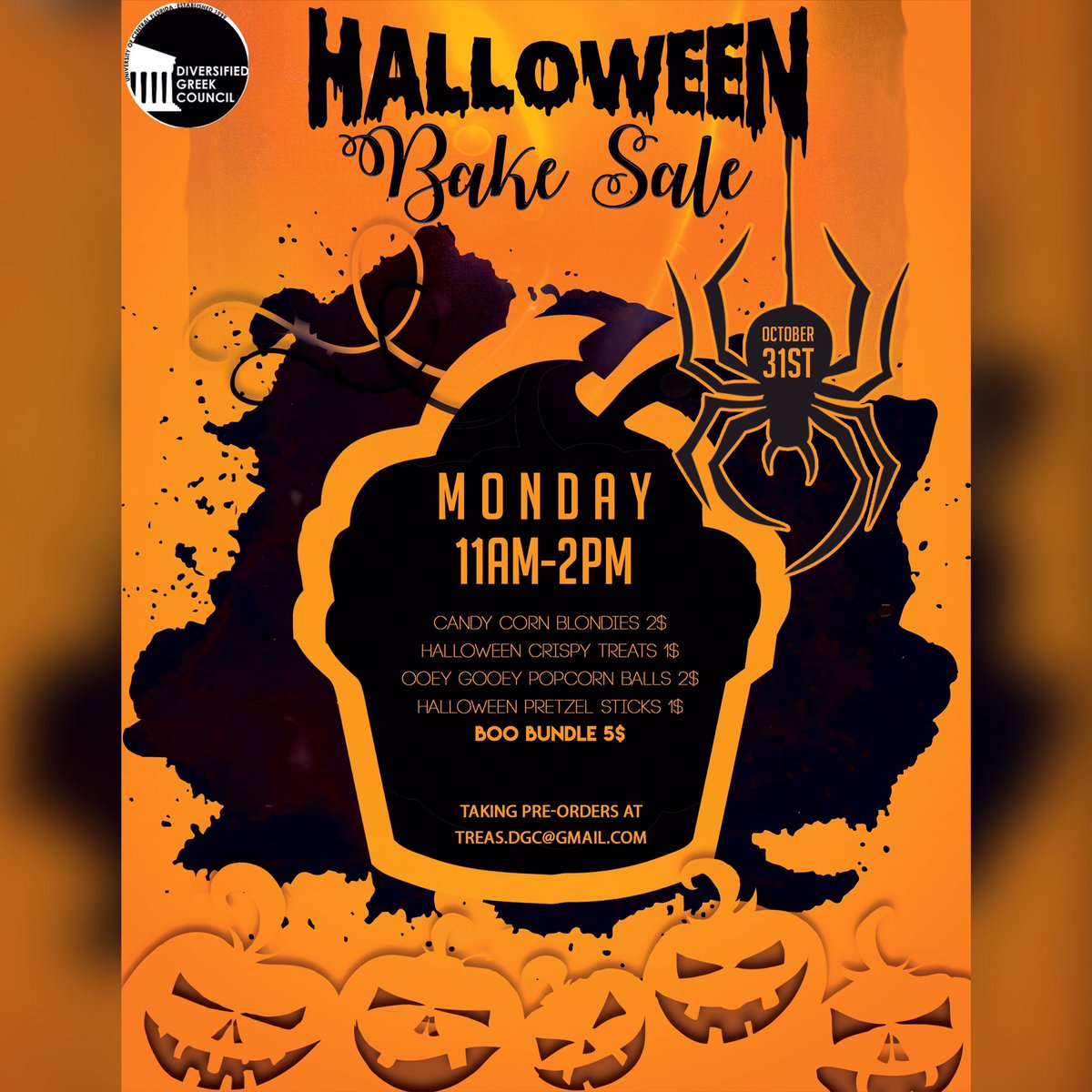 Halloween Bake Sale Flyer