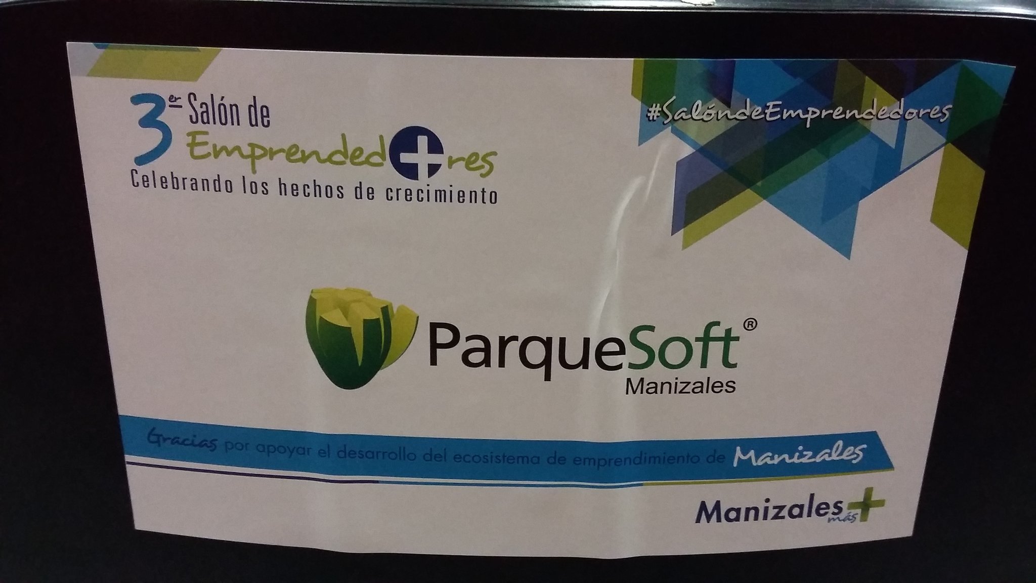 ParqueSoft Manizales on Twitter: "Celebrando los hechos de crecimiento 3er salón de ...