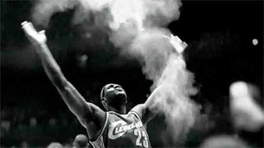 Lebron James Powder Black And White