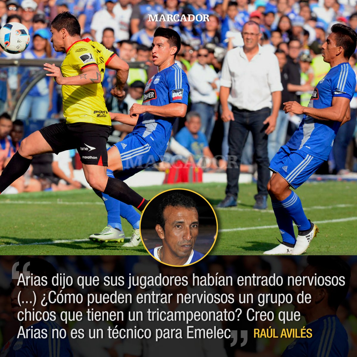 [AUDIO] Raúl Avilés fue muy crítico con el DT de Emelec | Marcador ...