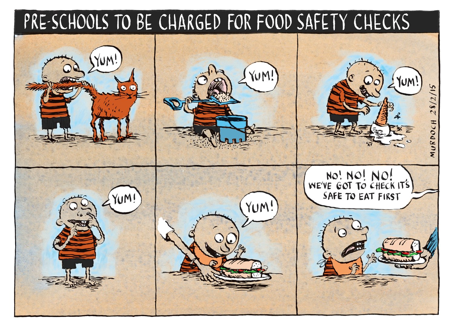 Kitchen Safety Cartoon