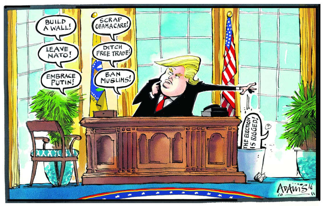 Donald Trump: Donald Trump has arrived at the Oval Office # ...