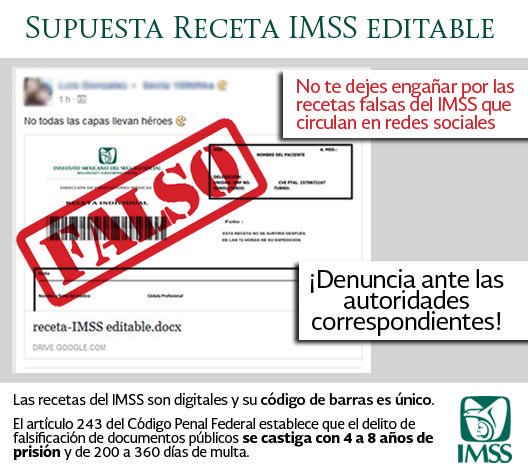 Recuerda que las recetas médicas del IMSS son digitales y su código de ...